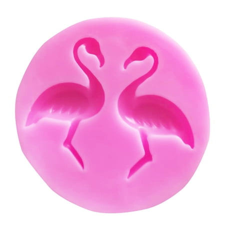 Flamingo Shape Silicone Mold DIY Chocolate Decoration Sugarcraft Cake ...