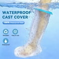 Goldeer Cast Covers for Shower Leg Adult, Reusable Adult Short Leg Cast ...