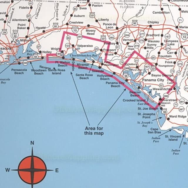 Mapa de primer nivel N225 Destin a Panamá | Walmart en línea