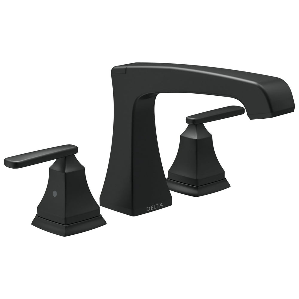 Delta T2764 Ashlyn Deck Mounted Roman Tub Filler - Black - Walmart.com ...