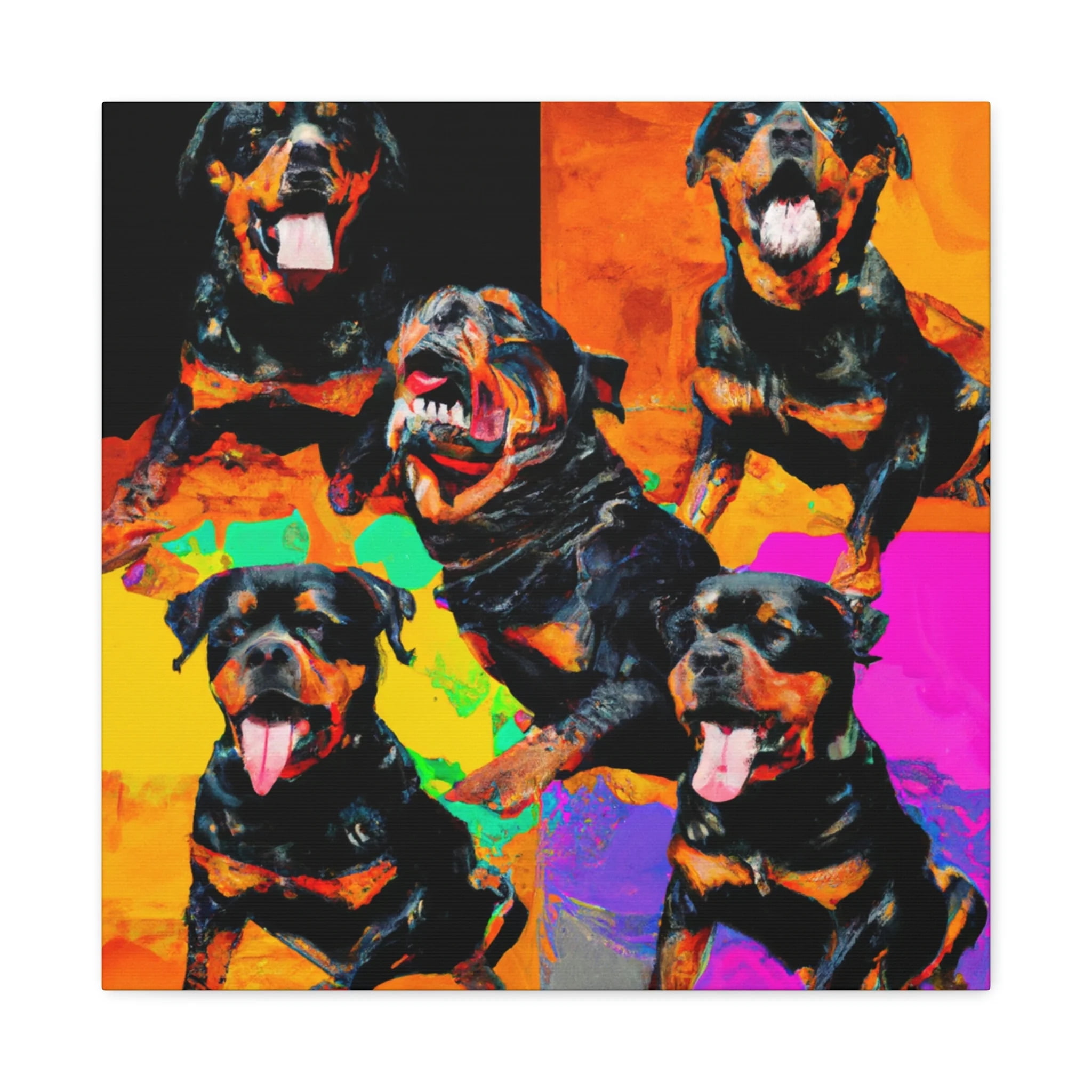 Rottweiler Pop Pup. - Canvas - Walmart.com