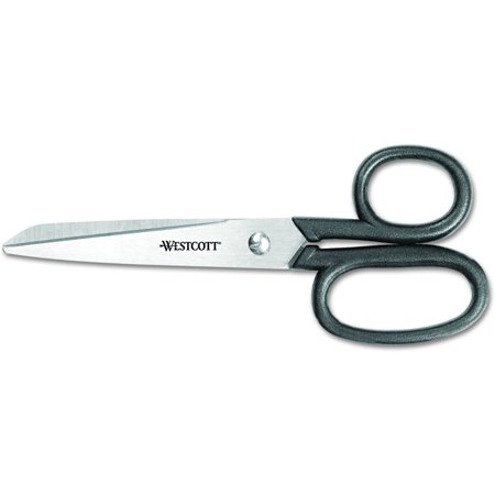 Westcott Kleencut Shears, Left/Right Hand, 6", 2.75" Cut, Black ...