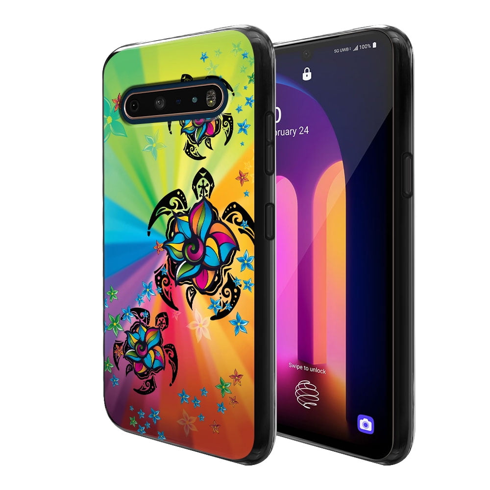 FINCIBO Soft TPU Black Case Slim Cover for LG V60 ThinQ 6.8", Colorful ...