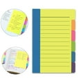 JikouIivo Divider Sticky Notes, Tabbed Self-Stick Lined Note Pad, 60 ...