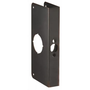 1-3/4 in. x 4-1/2 in. Thick Solid Brass Lock and Door Reinforcer, 2-1/8 ...