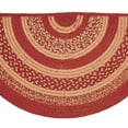 Cherry Red Classic Country Flooring Cunningham Jute Half Circle Accent ...