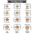 24Pcs 4 Style Alloy Brass Snap Buttons Sew on Press Buttons Garment ...