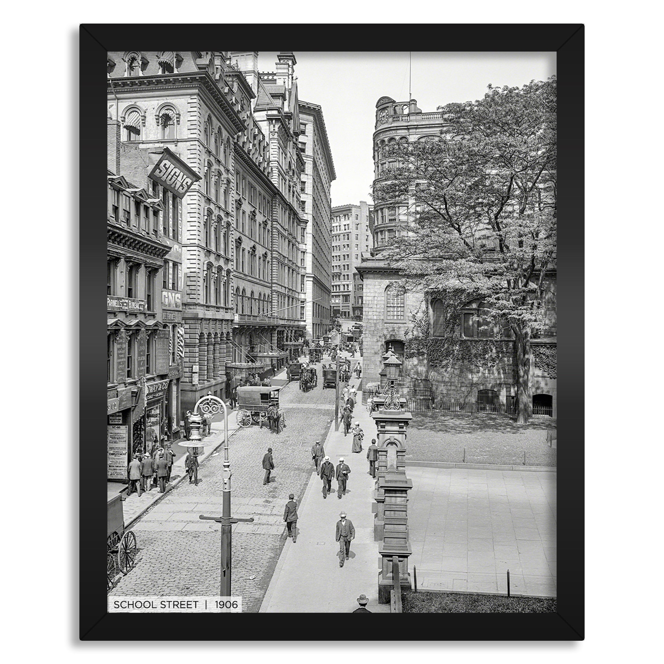 Second Story Collection, Boston 16x20 Straight Fit Framed Canvas ...