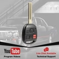 Keyless Entry Remote Key Fob Replacement 3-Button for 1998-2005 Lexus ...