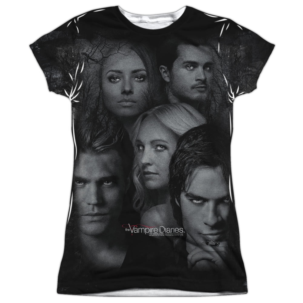Vampire Diaries In The Woods (Front/Back Print) Juniors Sublimation ...