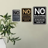 Portrait Round No Soliciting Do Not Bother Us If We Do Not Know You ...