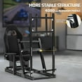 Marada Sim Racing Cockpit Stand, Adjustable Aluminum for Thrustmaster ...
