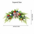LANpengDZ Patriotic Wreath Independence Day Front Door Decor Fourth of ...
