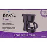 Rival 5 Cup Coffee Maker - Walmart.com