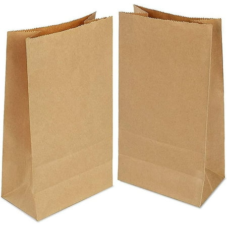 Pack Of 100 Paper Bags Small 21.5127cm, Paper Bags, Paper Bags Brown ...
