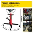 VEVOR Transmission Jack 1100 lbs 2-Stage Hydraulic High Lift Vertical ...
