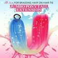 dazyhair Rainbow Ponytail Extensions With Hair Tie 1 Packs Coloured ...
