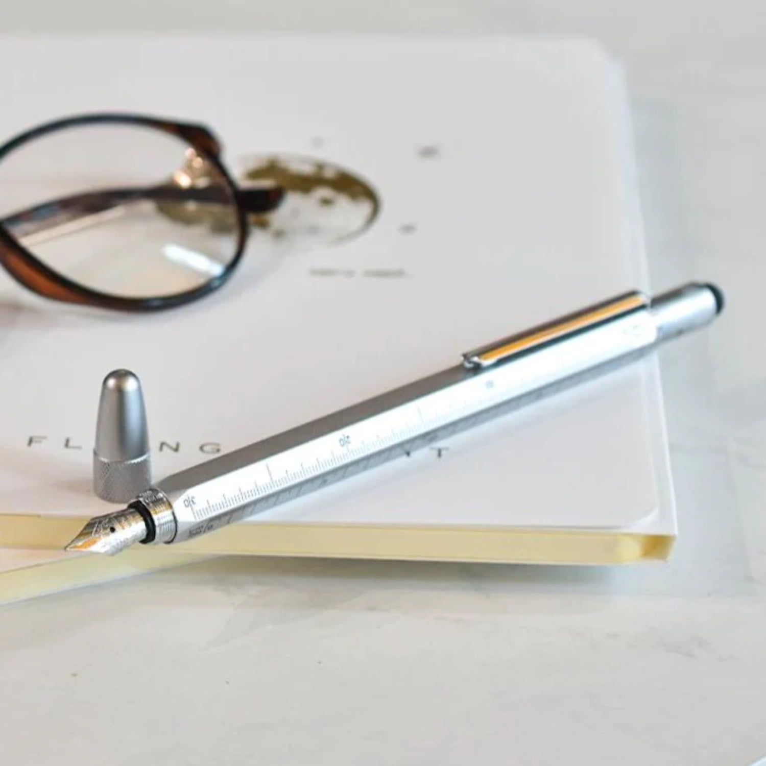 Monteverde One Touch Stylus Tool Silver Fountain Pen - Broad - Walmart.com