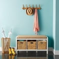4 Decorative Hand-Woven Small Water Hyacinth Wicker Storage Basket ...