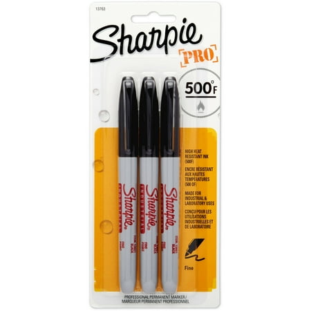 Sharpie Pro Fine Point Industrial Marker, 3ct - Walmart.com