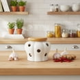 Lazsy Countertop Garlic Storage Large Capacity Garlic and Ginger ...