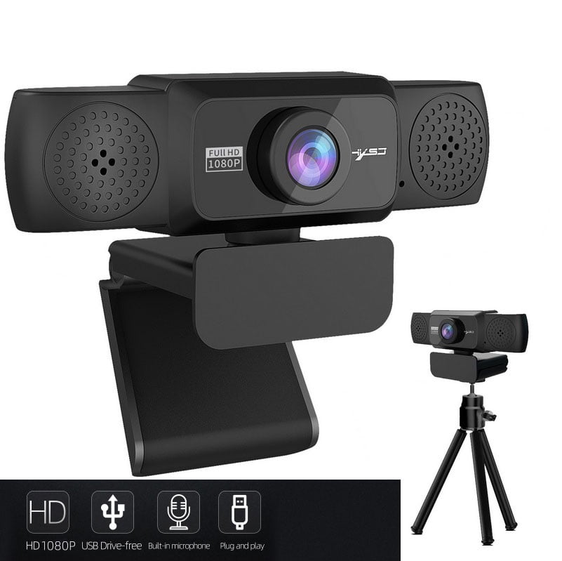 1080P HD Webcam with Mic Rotatable PC Desktop Web Camera Cam Mini ...