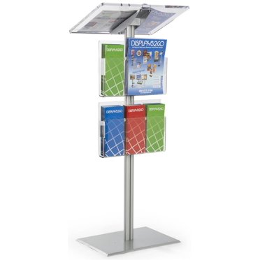 Yescom Mobile Lecterns Podiums Adjustable Height Portable Rolling Table ...