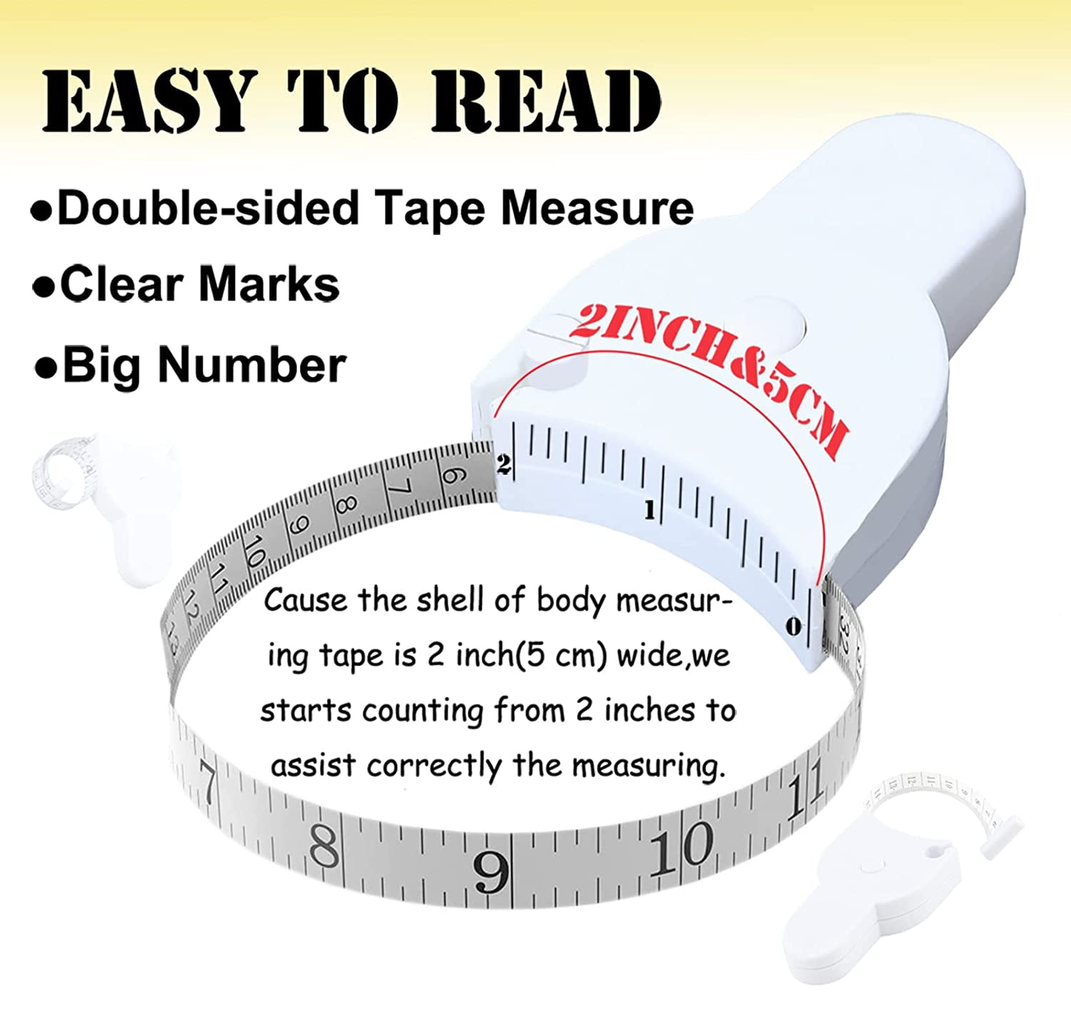 Double Sided Tape Measure