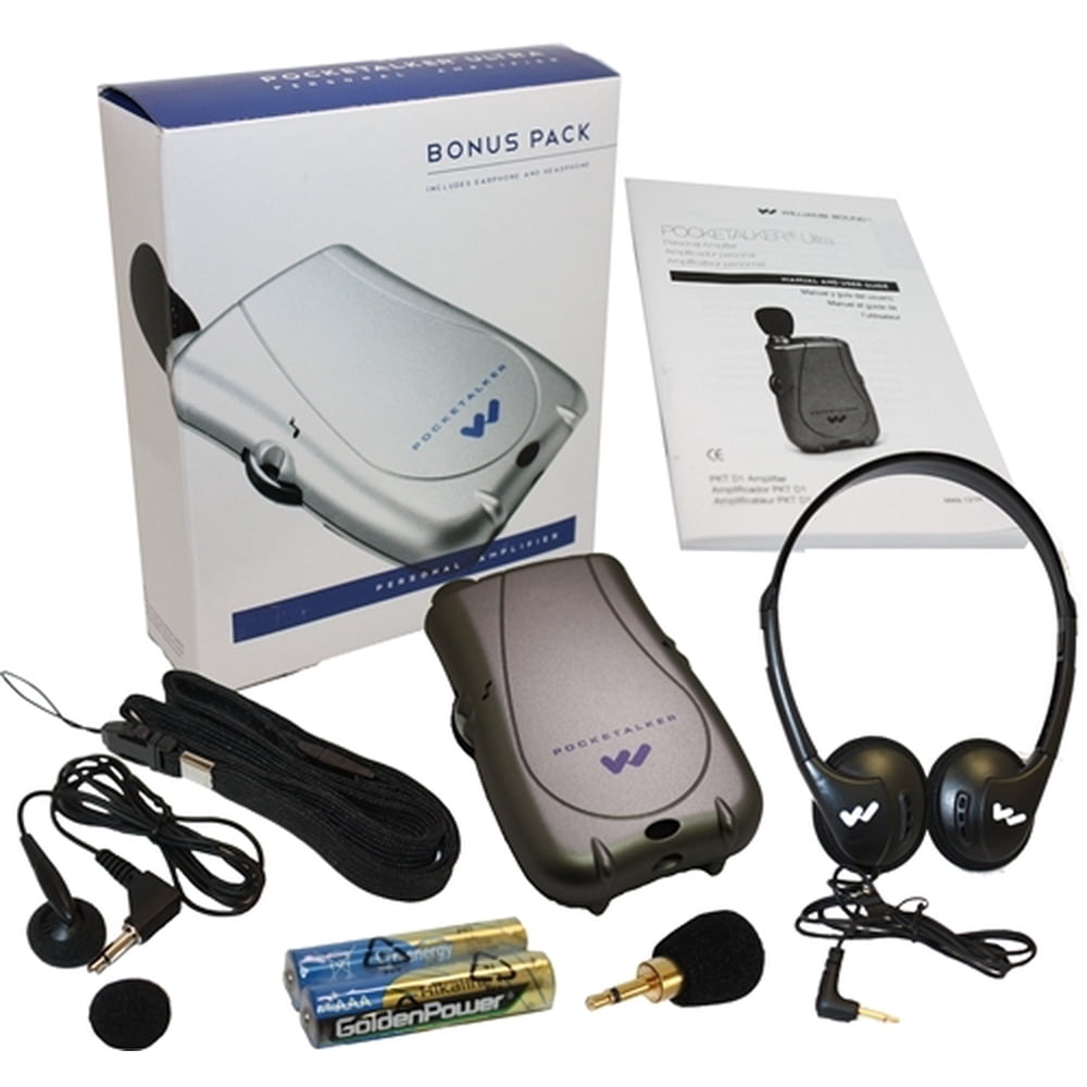 Williams Sound PockeTalker Ultra Duo Sound Amplifier with Headphone ...
