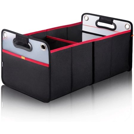 HUACA Car Trunk Organizer, Collapsible Auto Trunk Organizer Storage ...