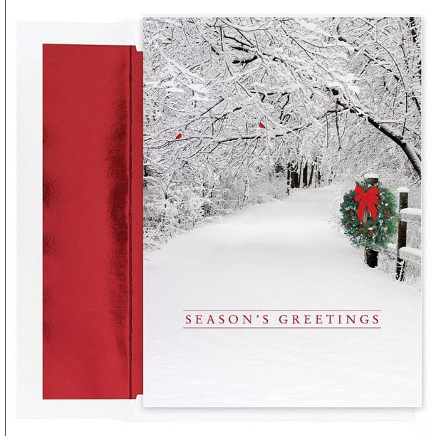 Masterpiece Cards Snow Scene Holiday Boxed Cards - Walmart.com