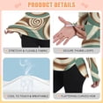 Abstract Pattern Chocolate Swirl Women UPF 50+ UV Shirts Long Sleeve ...