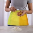 Colorful Gradient Half Waist Apron Green Yellow Orange Ombre Striped ...