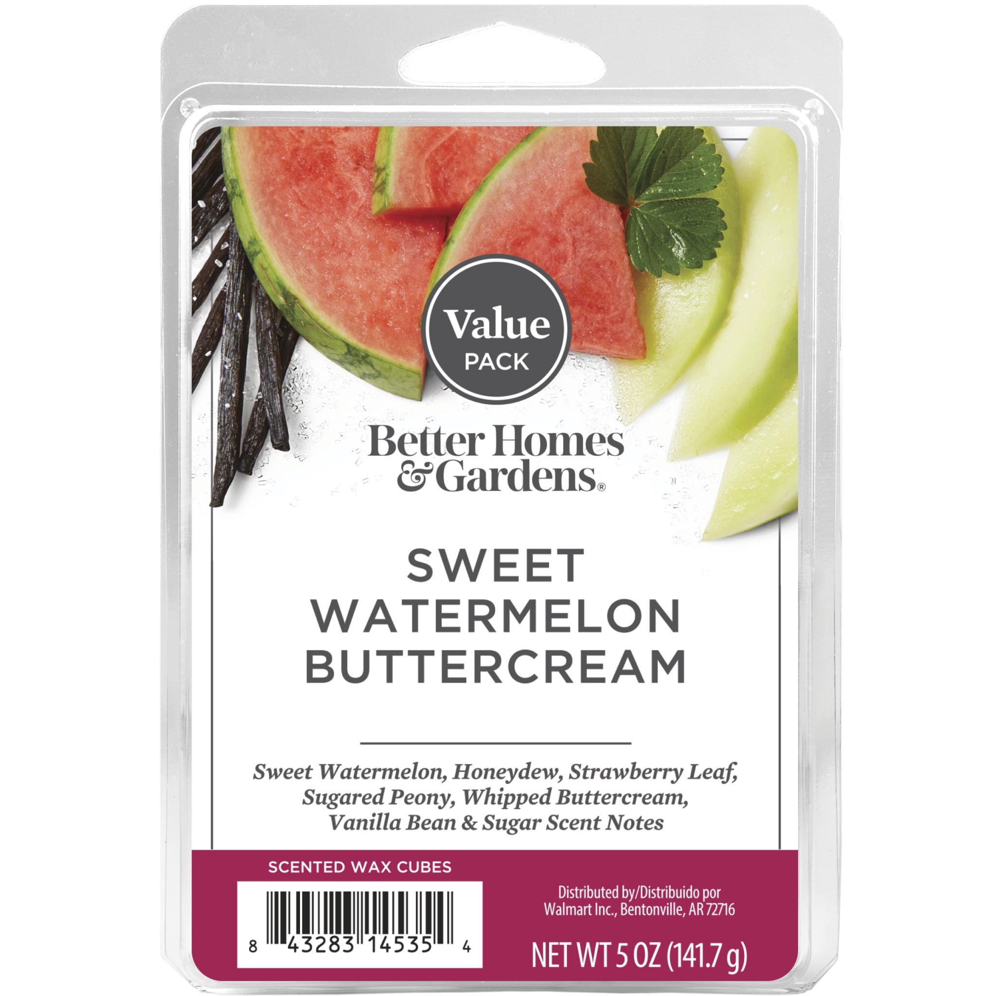 Sweet Watermelon Buttercream Scented Wax Melts, Better Homes & Gardens ...