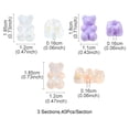 1Set Opaque & Transparent Acrylic Beads Bear Mixed Color 18x11~12x7~8mm ...
