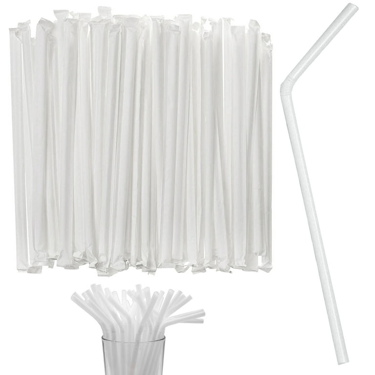 White Drinking Straws