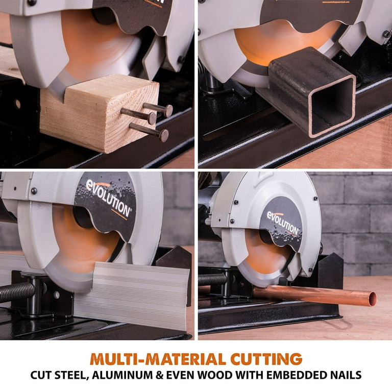 Evolution RAGE4 Multi Material Cutting Chop Saw With 7 1 4 in. Blade