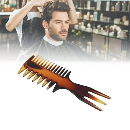 6 Types Hair Comb, Retro Men's Handle Comb Double Sided Haircut Shape ...