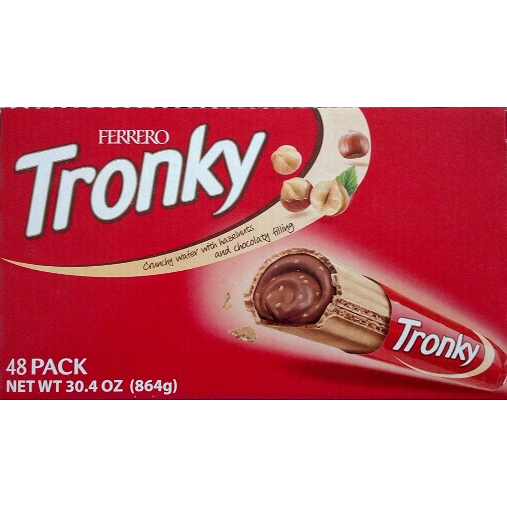 Ferrero Tronky Hazelnut Chocolate Filling 48 pack - Walmart.com ...