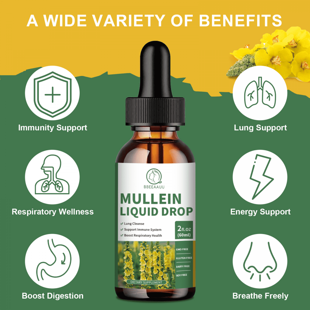 Mullein Drops for Lungs - Liquid Mullein Leaf Philippines | Ubuy