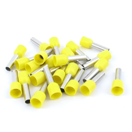 20 Pcs Wire Crimp Connector Terminal Insulated Ferrule Yellow E6012 ...