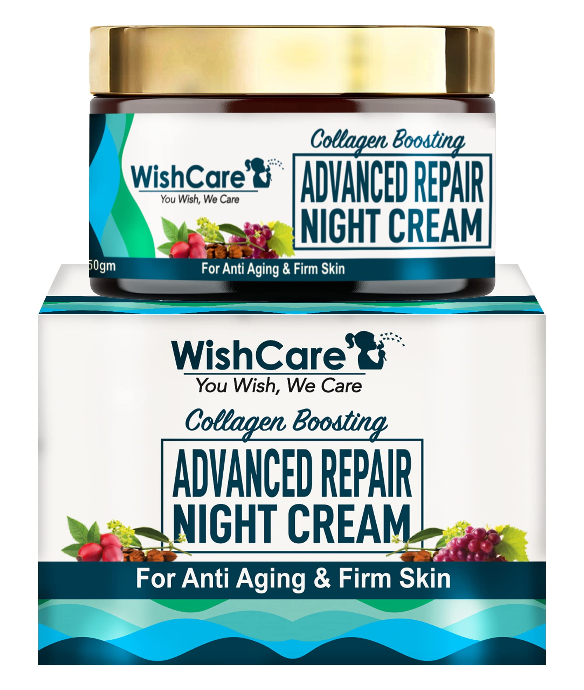 Wishcare Collagen Boosting Advance Repair Night Cream With Retinol