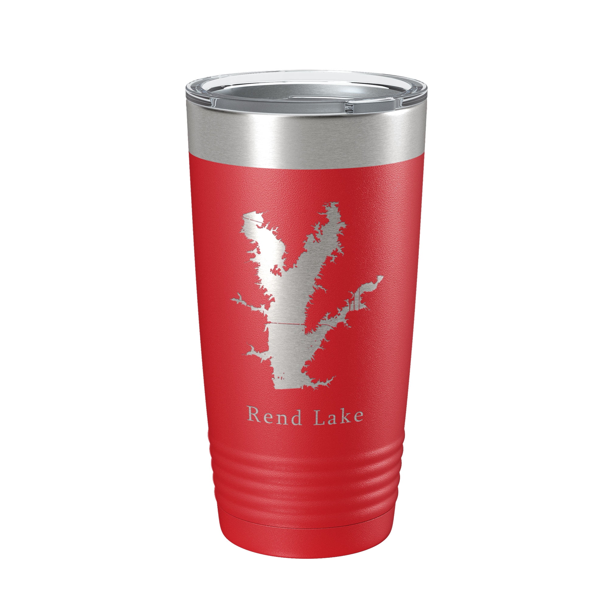 Rend Lake Map Tumbler Travel Mug Insulated Laser Engraved Coffee Cup ...