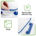 Deep Blue 8 Pack 36oz Glass Food Storage Containers with Lids - Walmart.com