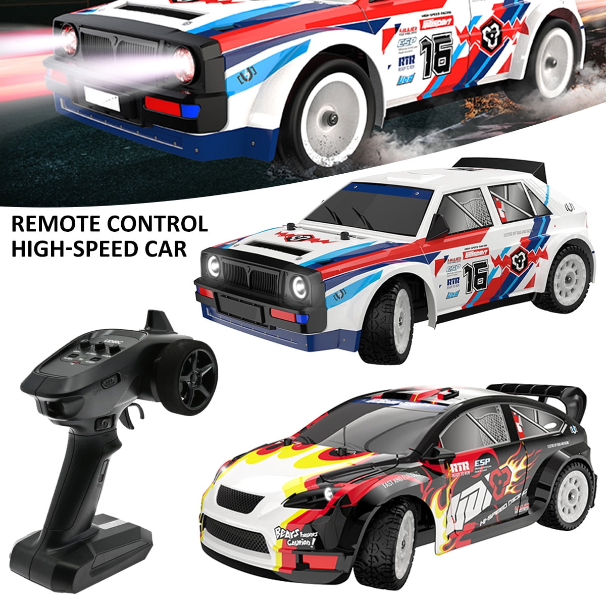 Carro de control remoto,1603/1604 2.4G RC Drift Car para niños de más ...