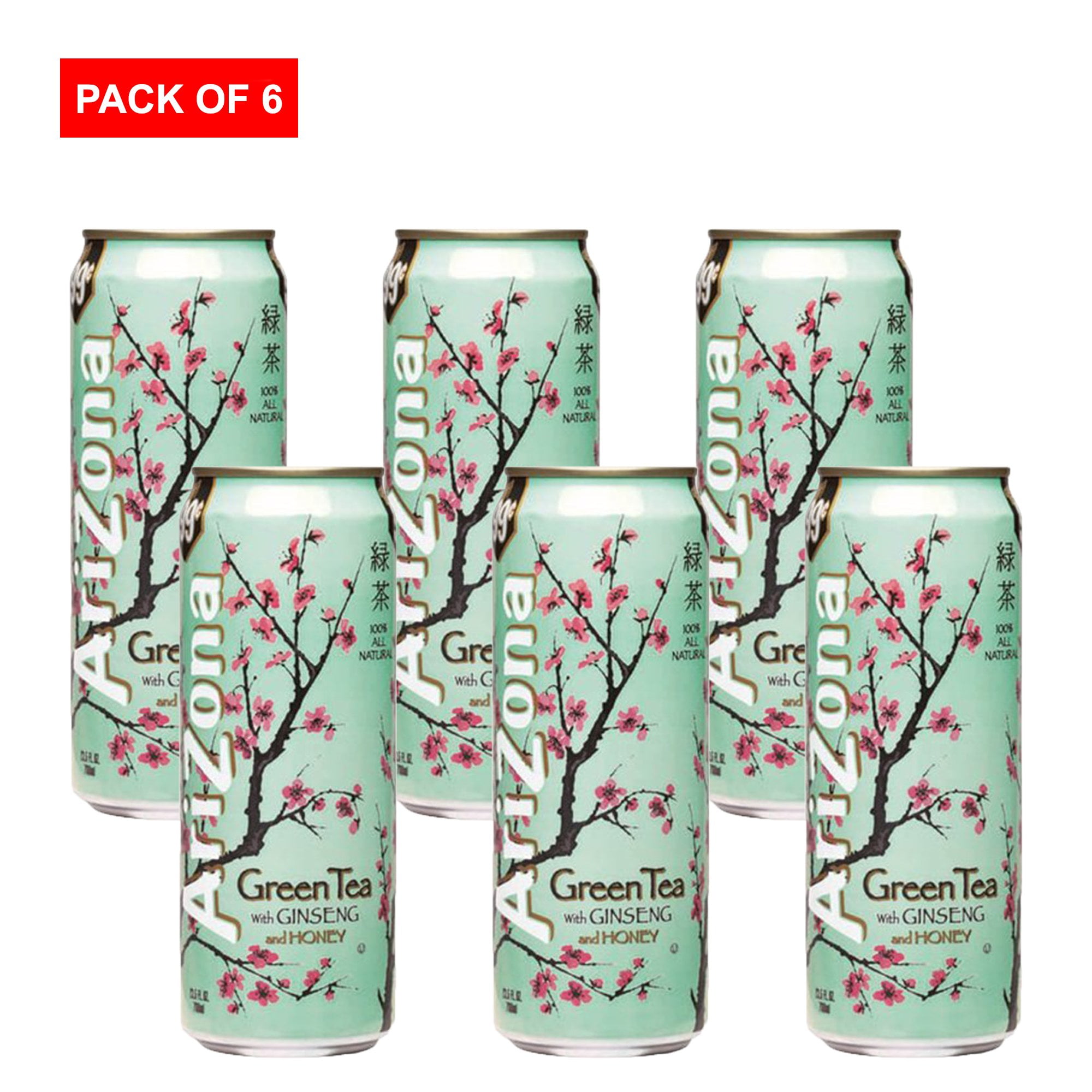 Arizona Green Tea (Pack of 6) - Walmart.com