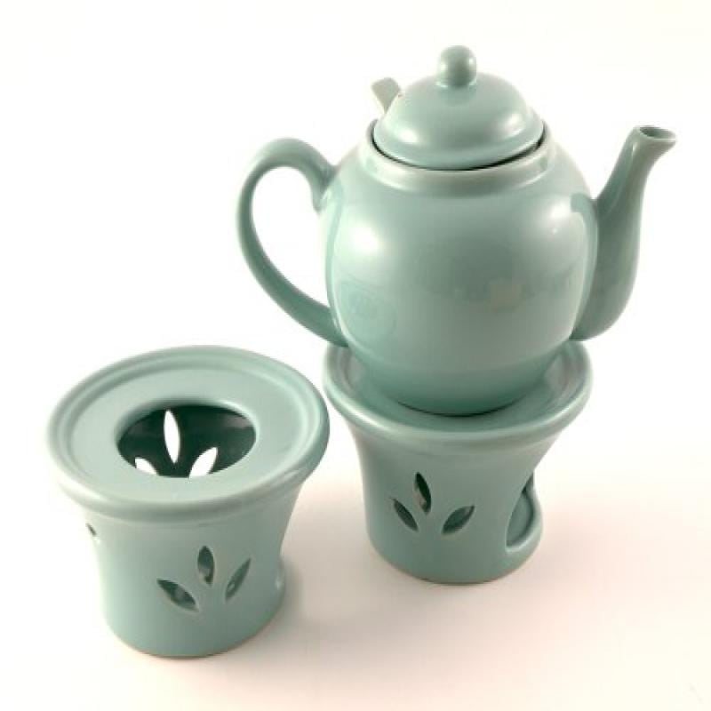 Metropolitan Tea Seafoam Green Ceramic Teapot Warmer - Walmart.com ...