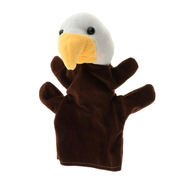 Kids Animal Finger Puppets Plush Cloth Doll Development Baby Toy Eagle ...