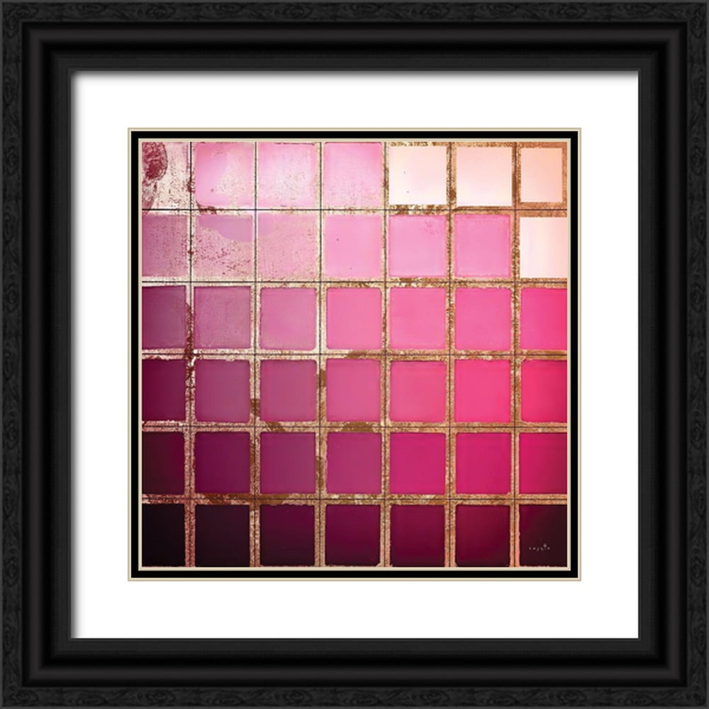 Sophie 6 15x15 Black Ornate Wood Framed with Double Matting Museum Art ...