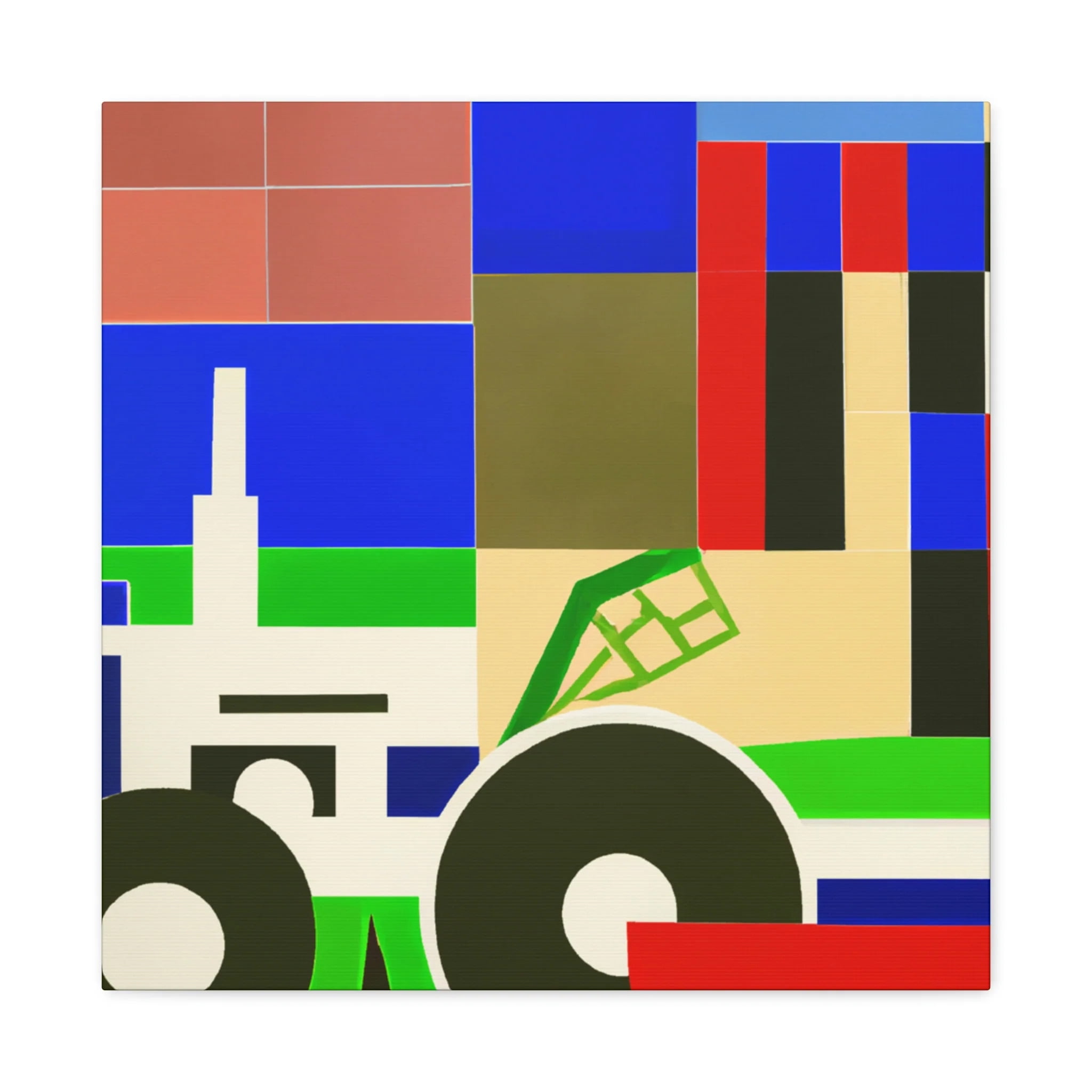 Tractor in Harvest Time - Canvas - Walmart.com